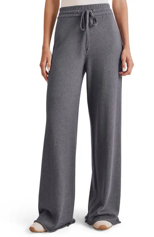 Splendid Haven Tie Waist Sweater Pants - Ash Navy