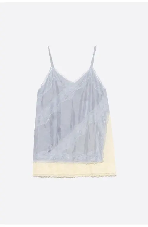 Bimba Y Lola Lace Trim Slip Top