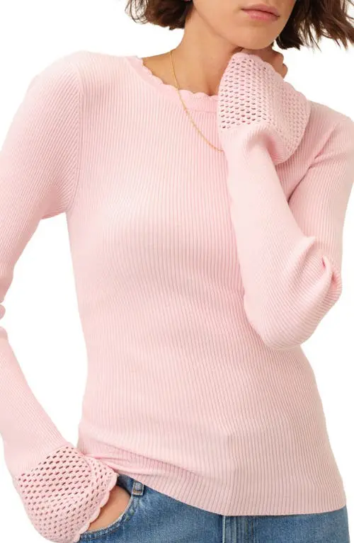 NOBODY'S CHILD Open Stitch Rib Sweater