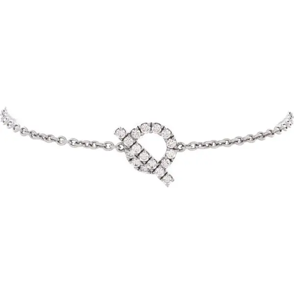 Hermès Finesse Bracelet 18k White Gold And Diamonds - Metallic Gold
