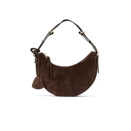 Bruno Magli Marta Crescent Bag - Deep Brown Stud