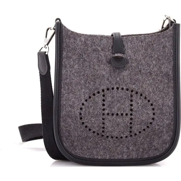 Hermès Evelyne Bag Gen Iii Felt Tpm - Grey