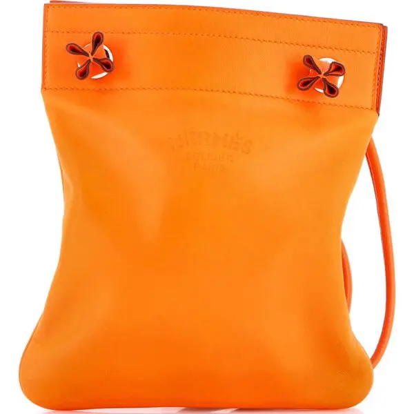 Hermès Aline Bag Milo Lambskin And Swift Mini - Orange