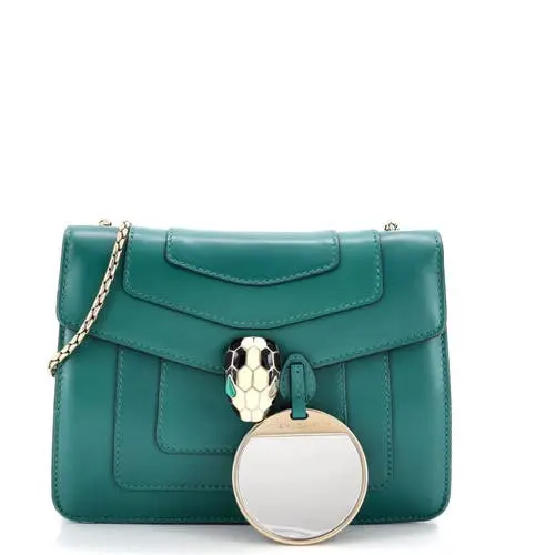 BVLGARI Serpenti Forever Square Shoulder Bag Leather Small