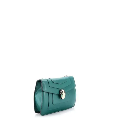 BVLGARI Serpenti Forever Square Shoulder Bag Leather Small