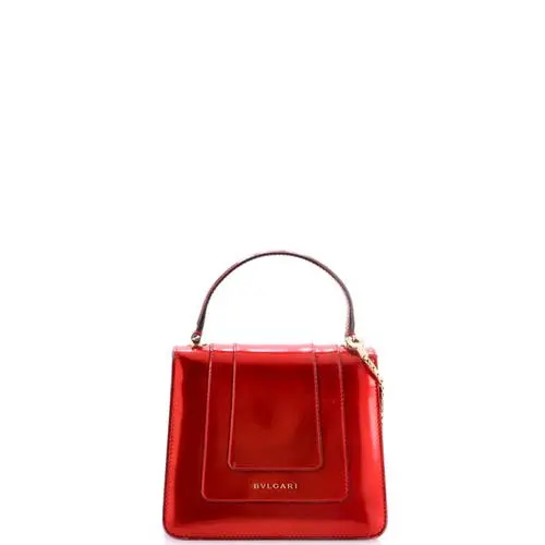 BVLGARI Serpenti Top Handle Bag Patent Small
