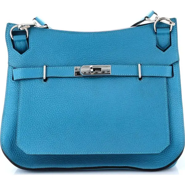 Hermès Jypsiere Bag Clemence 28 - Blue