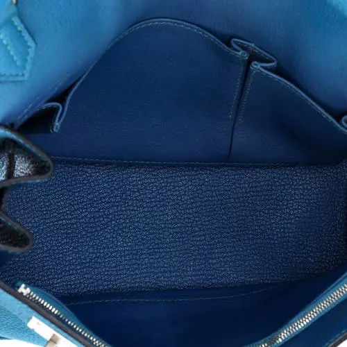 Hermès Jypsiere Bag Clemence 28 - Blue