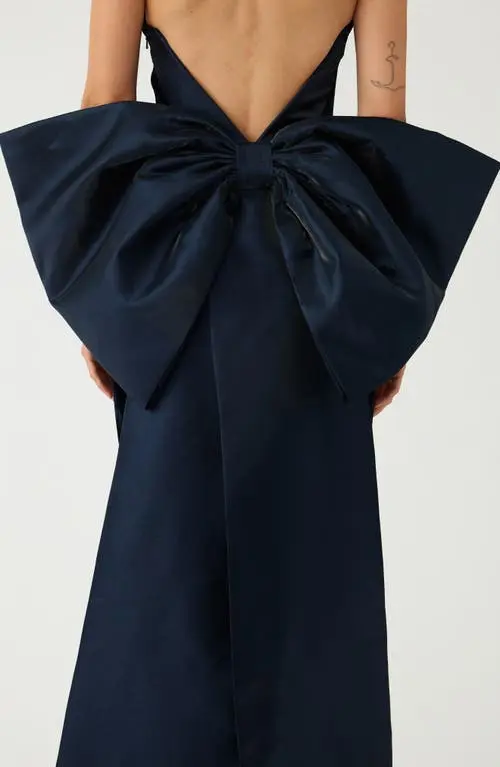 SAU LEE Tiffany Satin & Velvet Gown