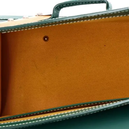 Goyard Saigon Top Handle Bag Coated Canvas With Leather Pm