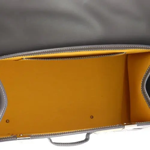 Goyard Saigon Top Handle Bag Coated Canvas With Leather Mm
