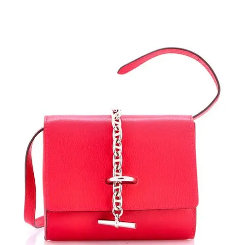 Hermès Chaine D'ancre To Go Wallet Chevre Chamkila - Pink