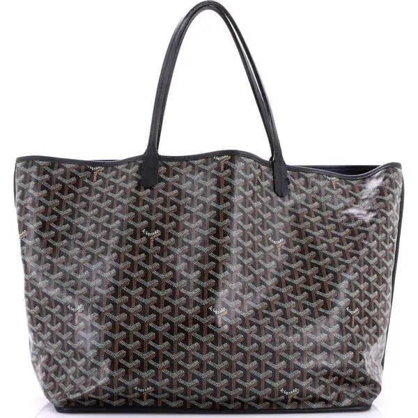 Goyard Anjou Reversible Tote Coated Canvas Gm - Black