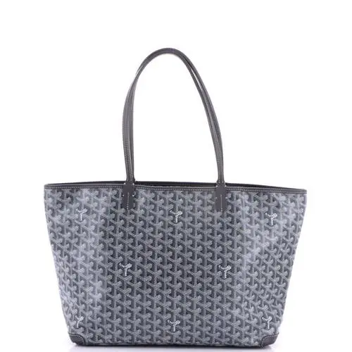 Goyard Artois Tote Coated Canvas Mm - Grey