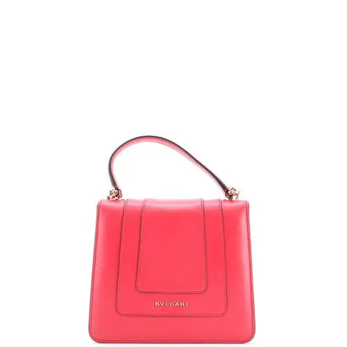 BVLGARI Serpenti Forever Top Handle Bag Leather Small