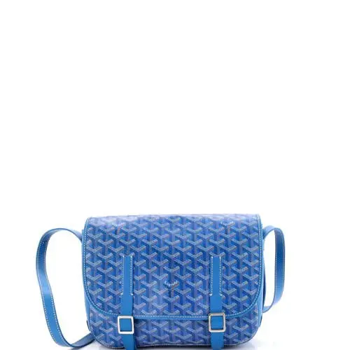 Goyard Belvedere Messenger Bag Coated Canvas Mm - Blue