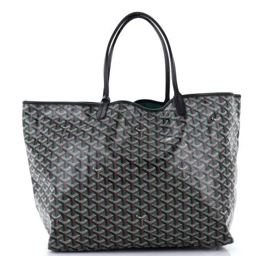 Goyard Saint Louis Tote Claire Voie Coated Canvas Gm - Green