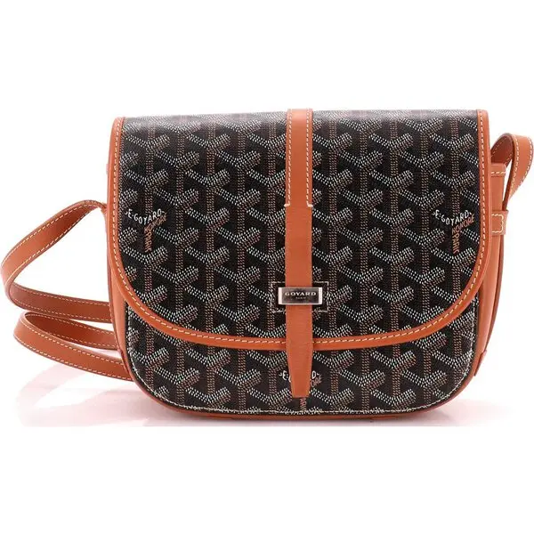 Goyard Belvedere Ii Messenger Bag Coated Canvas Pm - Brown