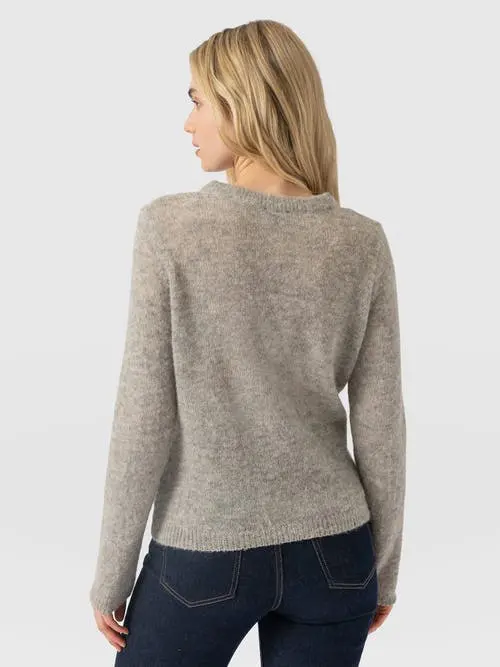 SAINT + SOFIA Ariella Cardigan - Grey