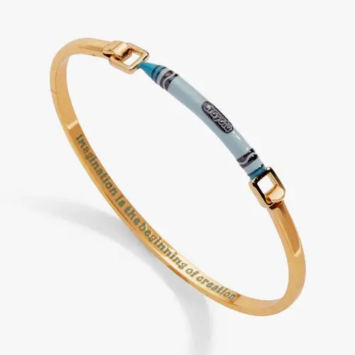 ALEX AND ANI Crayola Teacher Appreciation Crayon Tension Bangle - Gold