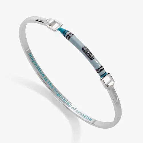 ALEX AND ANI Crayola Teacher Appreciation Crayon Tension Bangle - Silver