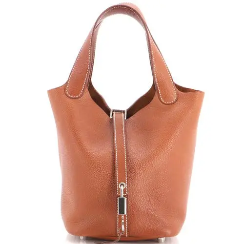 Hermès Picotin Lock Bag Barenia Faubourg Pm - Brown
