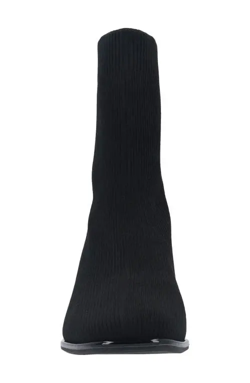 L'AMOUR DES PIEDS Nyvani Stretch Velvet Bootie - Black
