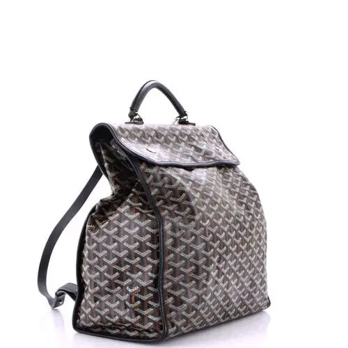 Goyard Saint Leger Briefcase Backpack Coated Canvas