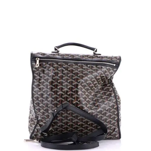 Goyard Saint Leger Briefcase Backpack Coated Canvas