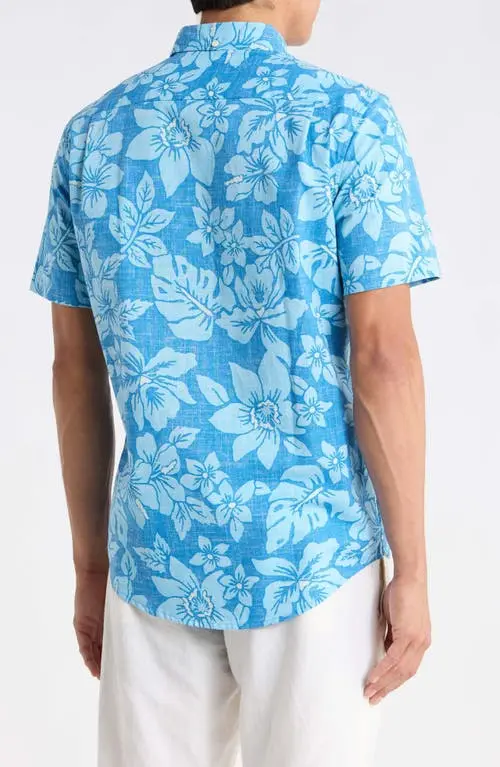 Reyn Spooner Costa Rica Floral Print Button-down Shirt - Light Blue