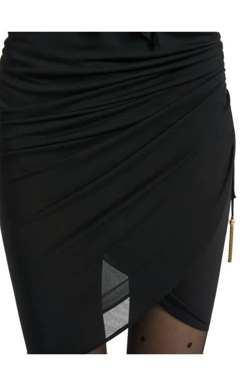 Balmain Draped Flowing Jersey Dress