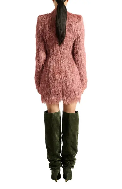 Balmain Fringe Bodycon Dress