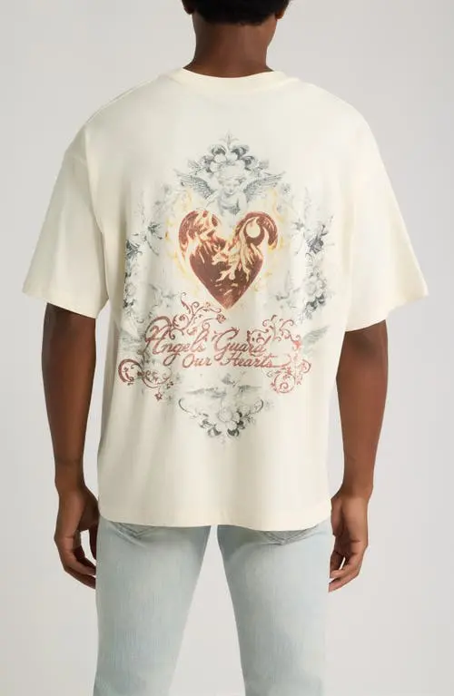 ID SUPPLY CO Guardian Angels Cotton Graphic T-shirt