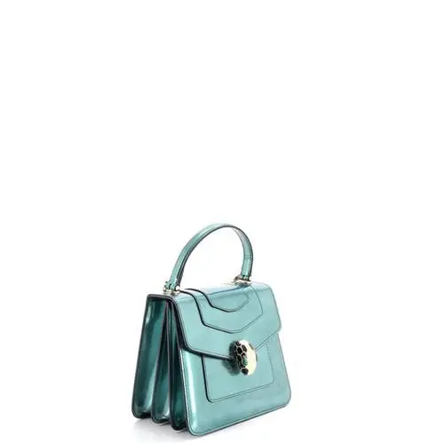 BVLGARI Serpenti Top Handle Bag Patent Small
