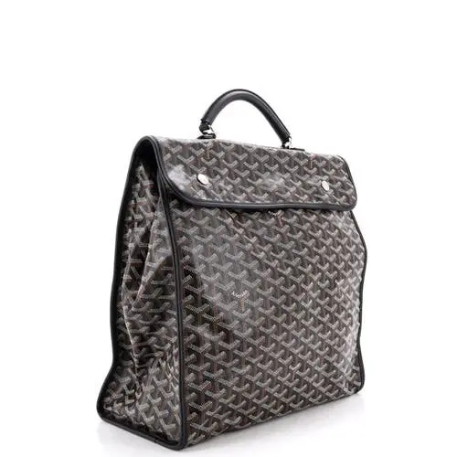 Goyard Saint Leger Briefcase Backpack Coated Canvas