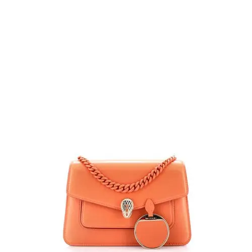 BVLGARI Serpenti Forever Maxi Chain Crossbody Bag Leather