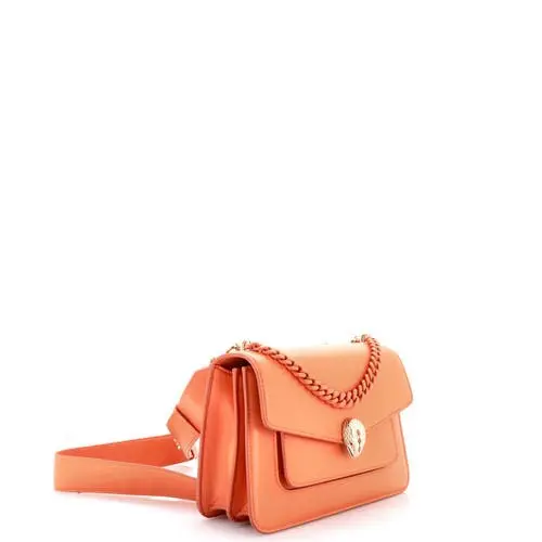 BVLGARI Serpenti Forever Maxi Chain Crossbody Bag Leather