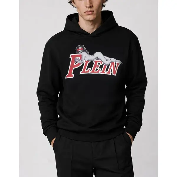 Philipp Plein Hoodie Sweatshirt - Black