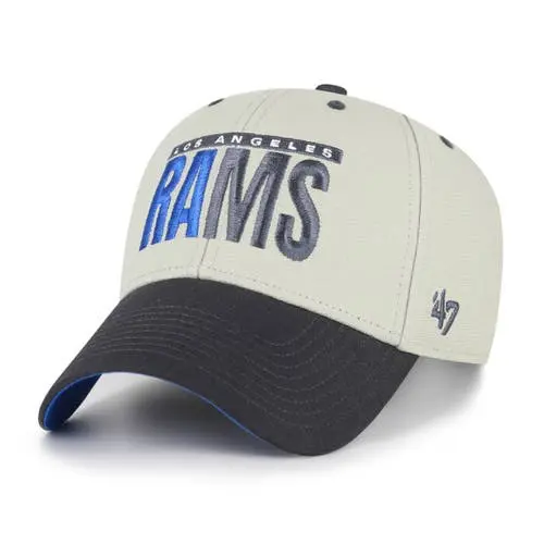 '47 47 Los Angeles Rams Half Block Text Mvp Adjustable Hat - Gray