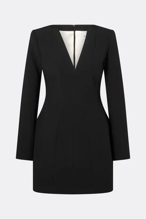 MALINA Ninni Hourglass Mini Dress With Plunge V-neckline