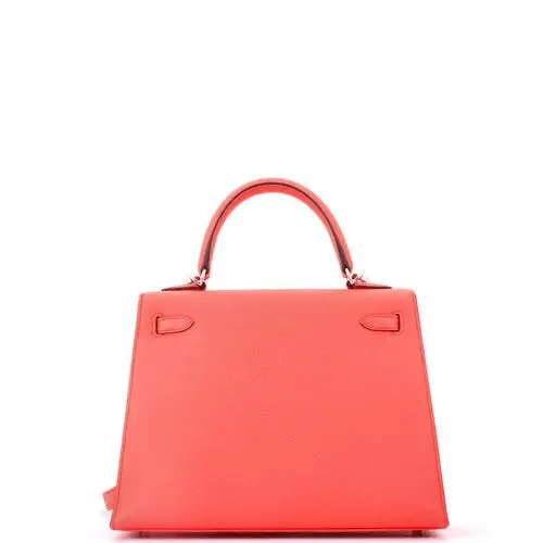 Hermès Kelly Handbag Epsom With Palladium Hardware 25