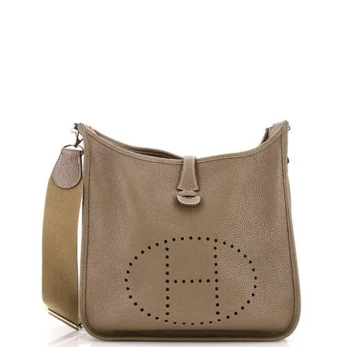 Hermès Evelyne Bag Gen Iii Clemence Pm - Grey