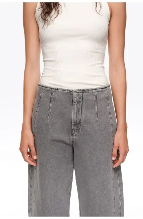 Bimba Y Lola Barrel Denim Trousers With Buckle
