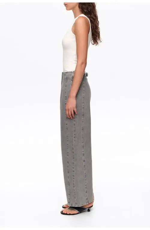 Bimba Y Lola Barrel Denim Trousers With Buckle
