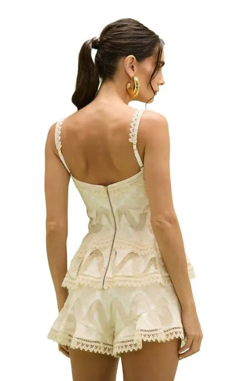 PatBO Bertha Lace Top