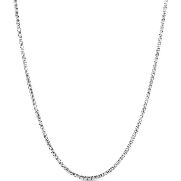 LUVMYJEWELRY Seiji Box Chain Necklace 925 Silver - Sterling Silver