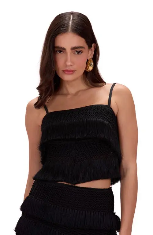 PatBO Ayla Fringe Top