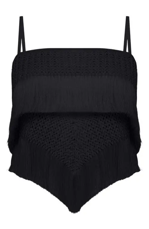 PatBO Ayla Fringe Top