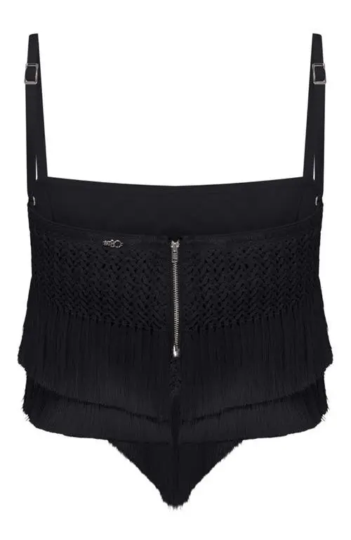 PatBO Ayla Fringe Top