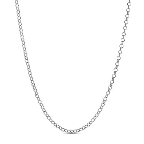 LUVMYJEWELRY Kazuki Rolo Chain Necklace 925 Silver - Sterling Silver